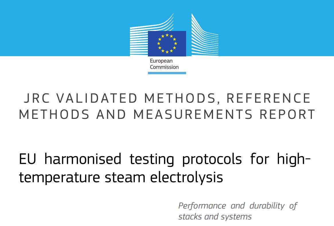 New harmonized test protocol for high-temperature steam electrolysis ...